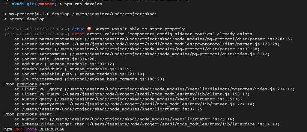 Unable to Start After DB Import (error: relation X already exists) - Questions and Answers ...