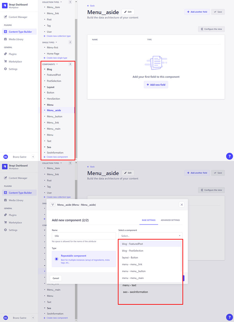 Some Components Are Not Showing On Component List Questions And Answers Strapi Community Forum 1915