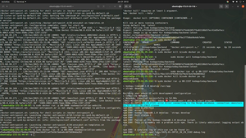 Error Connecting to the Mongo Database - Database-MongoDB - Strapi ... Error Connecting to the Mongo Database - Database-MongoDB - Strapi ...