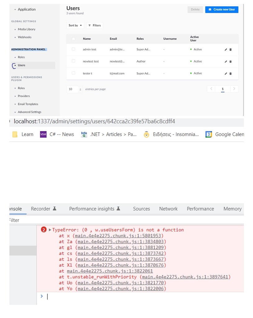 Cannot access profile page on Strapi 3.5.2 - Questions and Answers - Strapi Community Forum