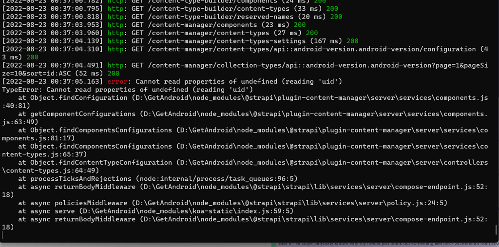 Cannot read properties of undefined (reading 'uid') - Strapi Design System - Strapi Community Forum