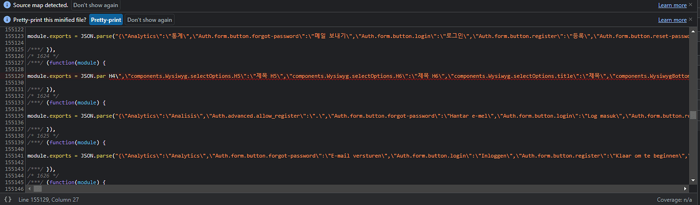 Occasional failed to open admin because of syntax error - Strapi Admin ...