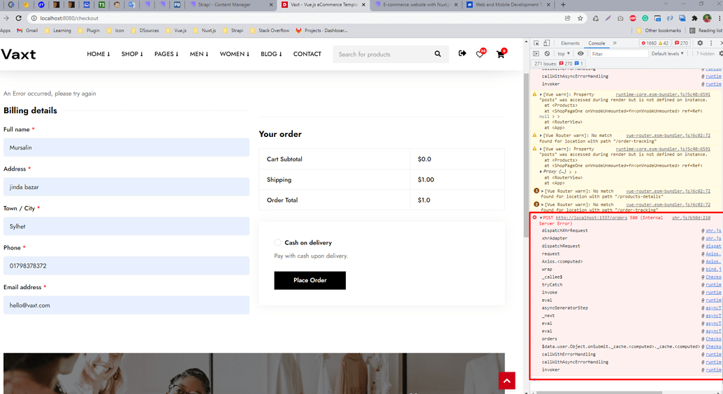 500 (Internal Server Error) - Strapi Backend - Strapi Community Forum