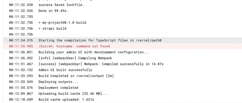 When i deloy in vercel; but here is a problem； please help me - Strapi Admin - Strapi Community ...