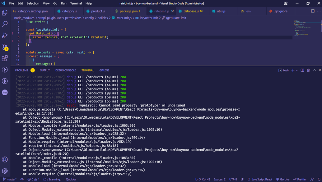 How to setup rate limit for /api/ - Strapi Backend - Strapi Community Forum