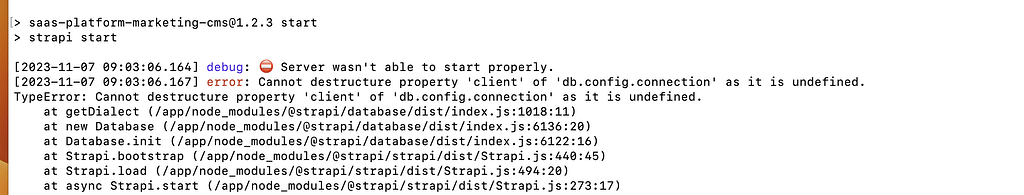 Strapi deployment issue - Questions and Answers - Strapi Community Forum