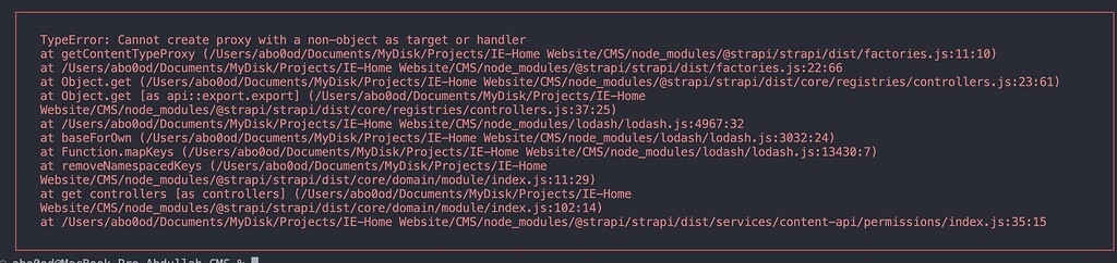 Typeerror Cannot Create Proxy With A Non Object As Target Or Handler Questions And Answers