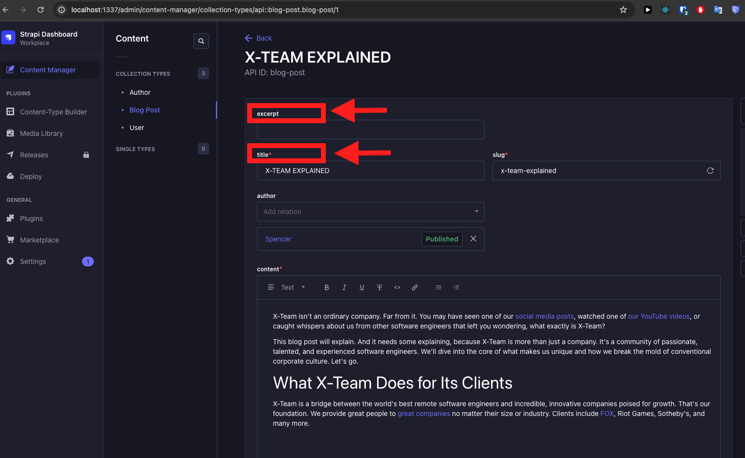 first letter not working